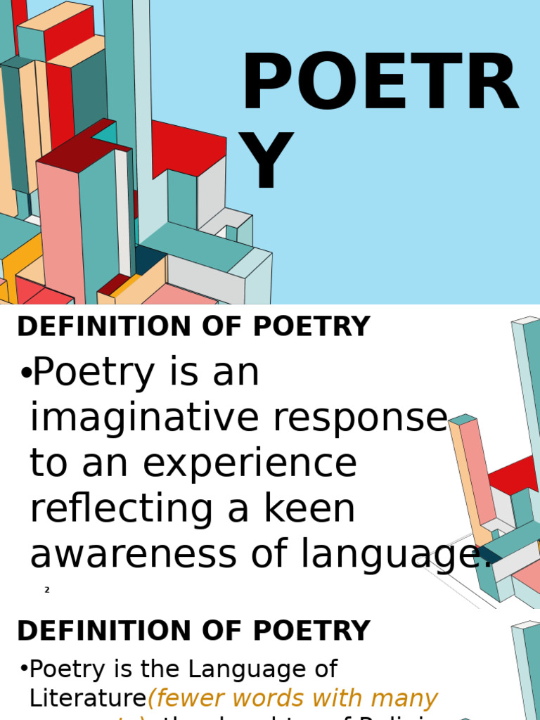 Literary Genres Poetry | PDF | Poetry | Metre (Poetry)