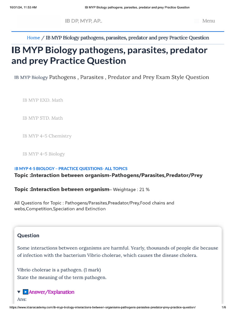 Biology 11 | PDF
