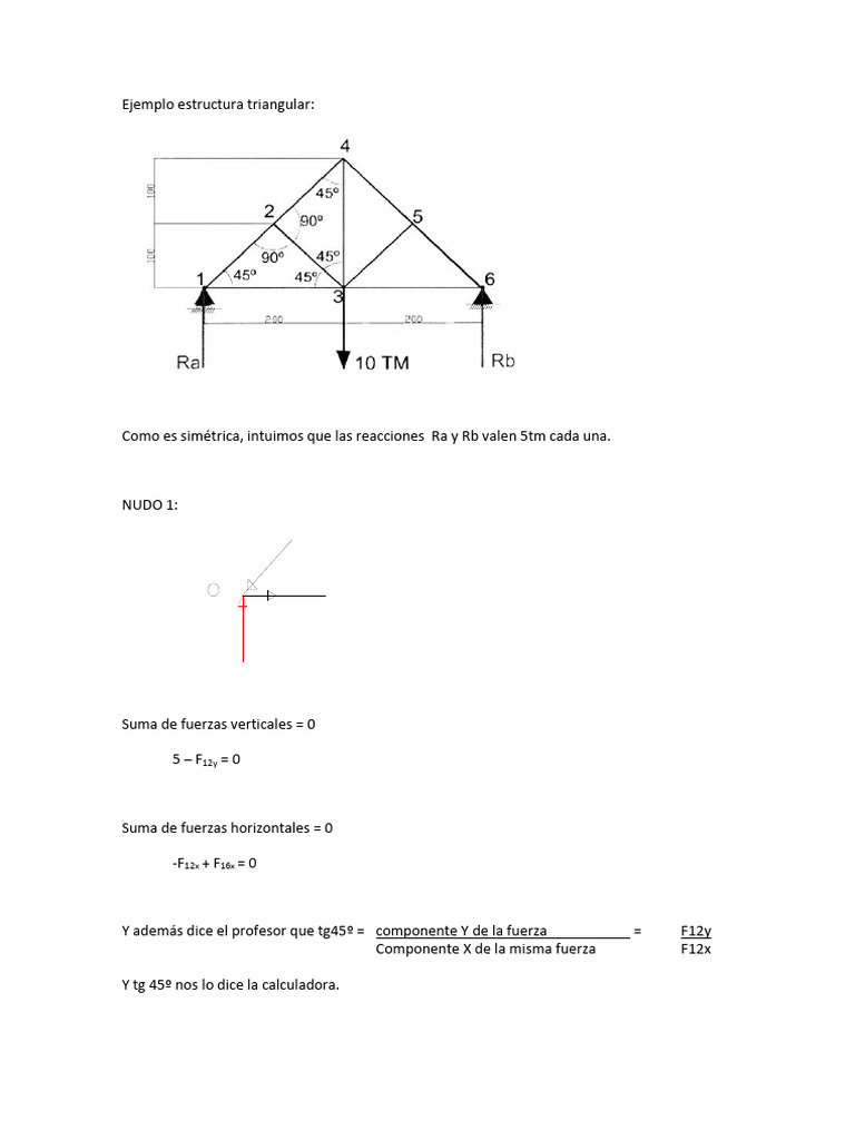Ejemplo estructura triangular (1) | PDF | Matemáticas | Objetos matemáticos