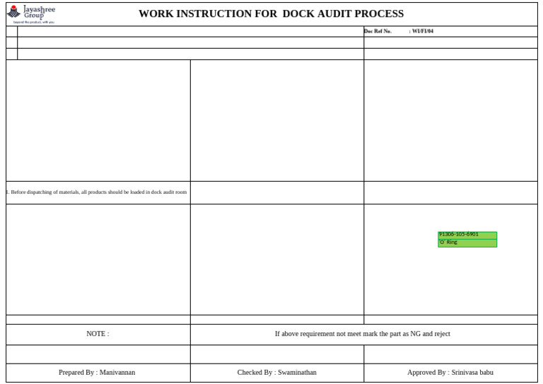 Dock Audit WI | PDF