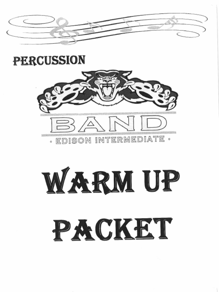 EIS Warm Up Packet - Percussion | PDF