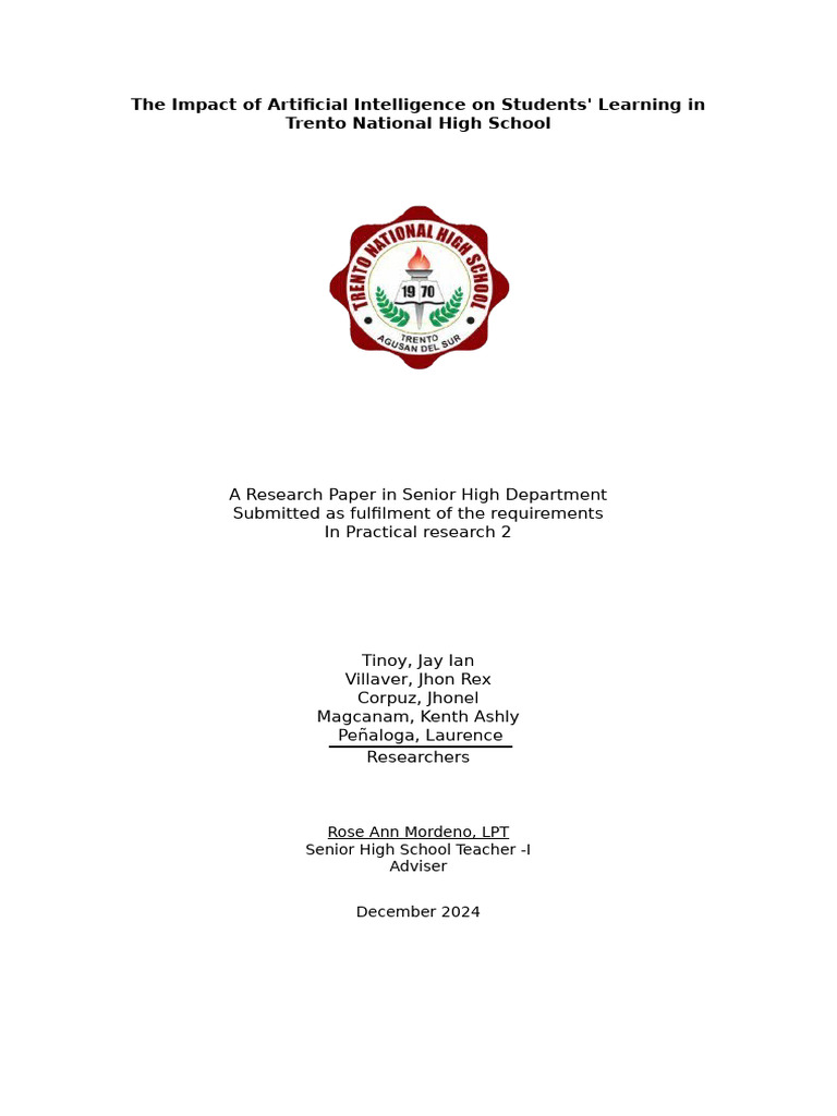 AI's Impact on Student Learning Outcomes | PDF | Artificial ...