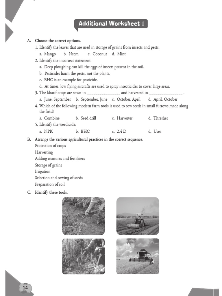 Agricultural Practices and Tools Quiz | PDF