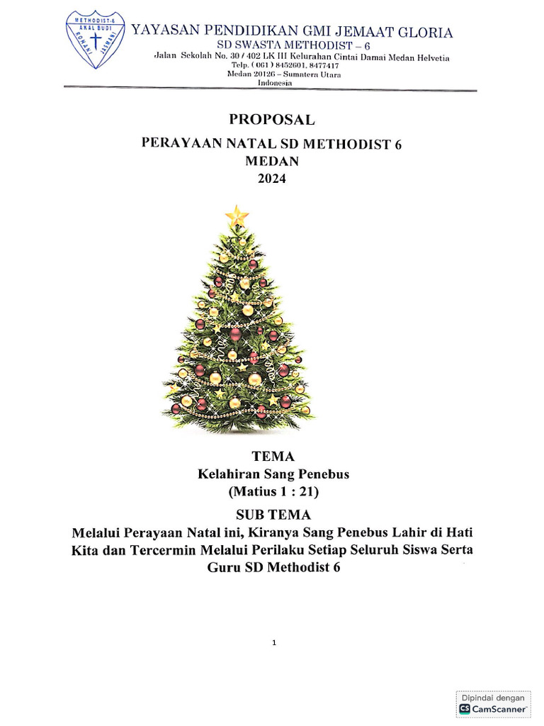 Proposal Natal SD | PDF