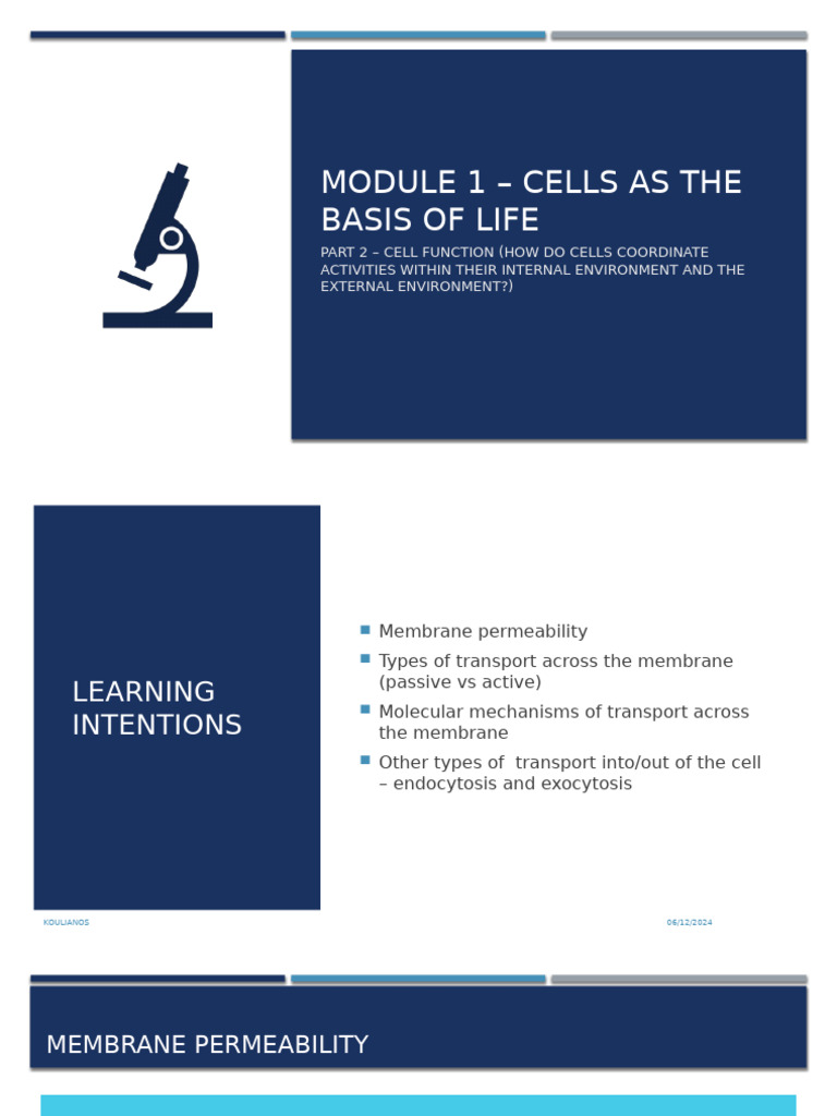 Module 1 – Part 2 | PDF | Cell Membrane | Carbohydrates