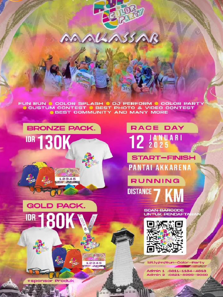 Contoh Desain Color Run | PDF