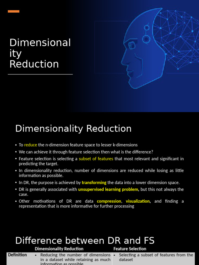 Dimensionality Reduction vs Feature Selection | PDF | Eigenvalues And ...