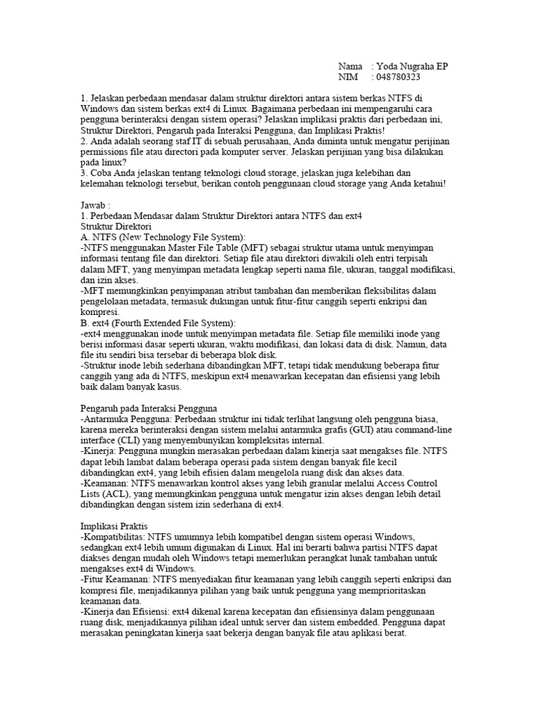 Sistem Oprasi Tugas 3 | PDF