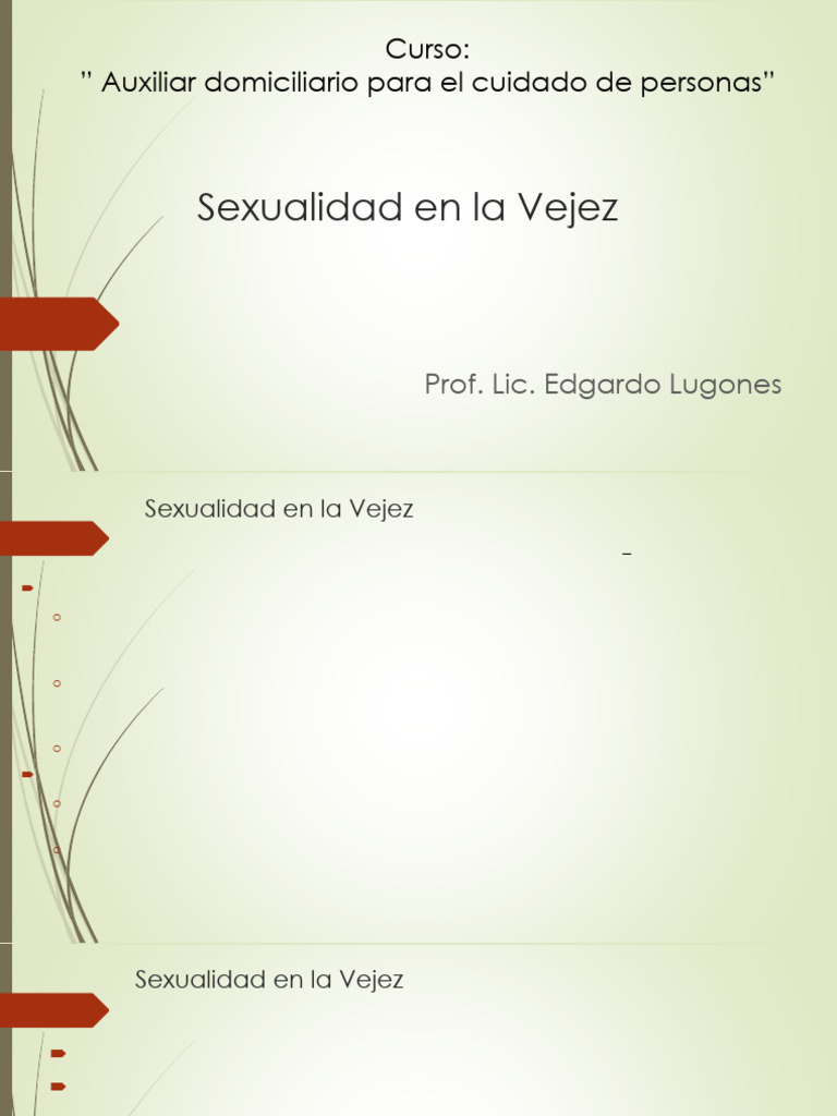 Sexualidad en La Vejez | PDF