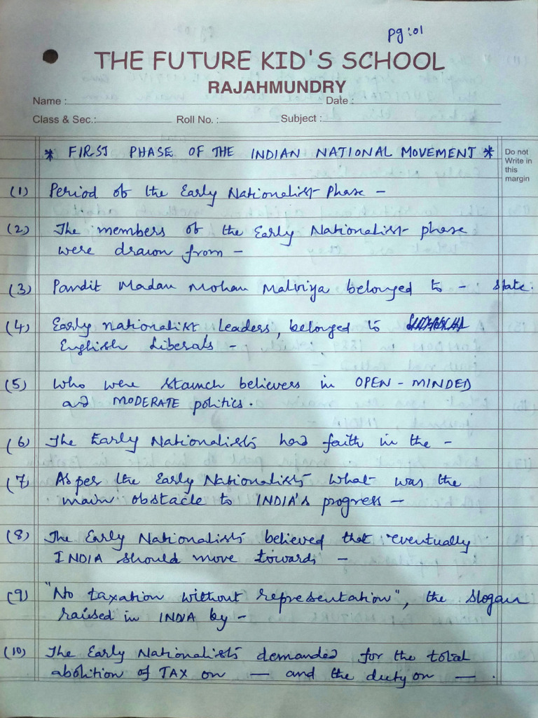 Class-9 H&C WORK SHEET | PDF
