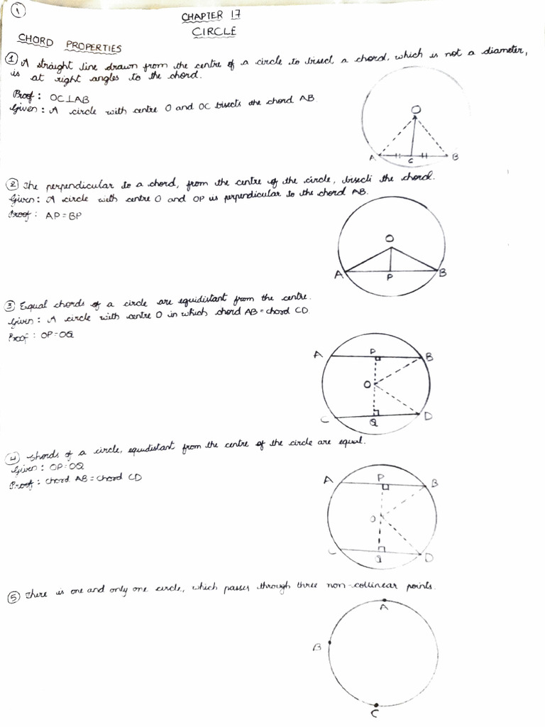 Maths Circles Chapter | PDF