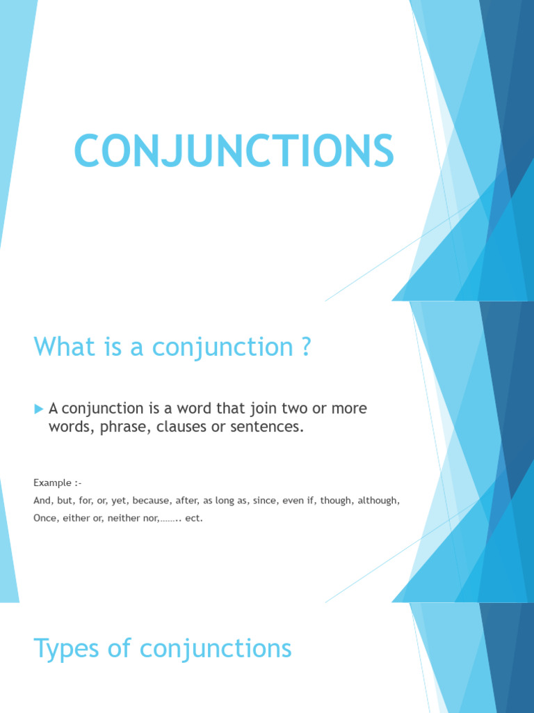 CONJUNCTIONS 1 | PDF | Semantics | English Grammar