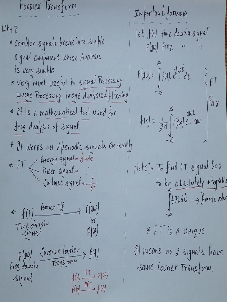 Lec 61 To 88 Continous Time Fourier Transform Complete Details S | PDF