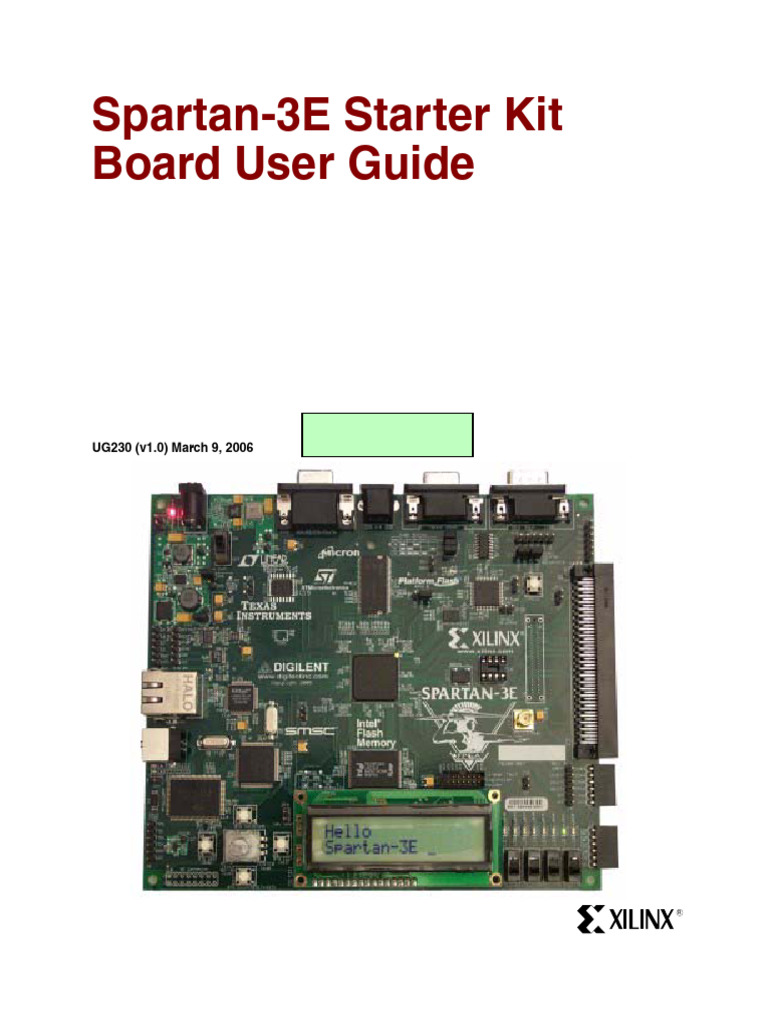 Spartan 3E User Guide | PDF | Field Programmable Gate Array | Electronics