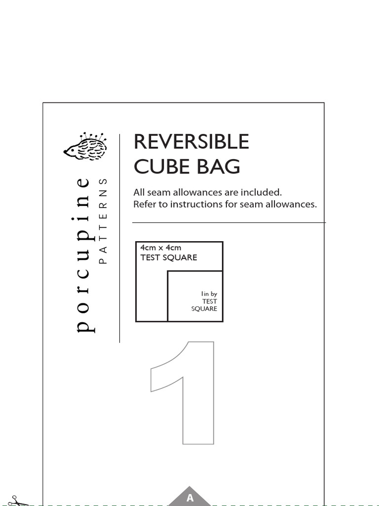 Cube Bag Pattern Pdf