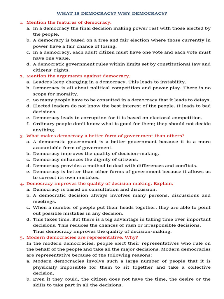 What is Democracy | PDF | Democracy | Political Ideologies