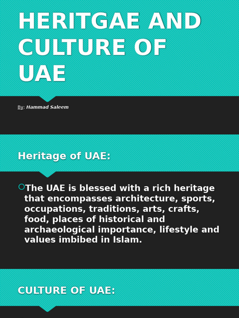UAE Heritage and Cultural Significance | PDF