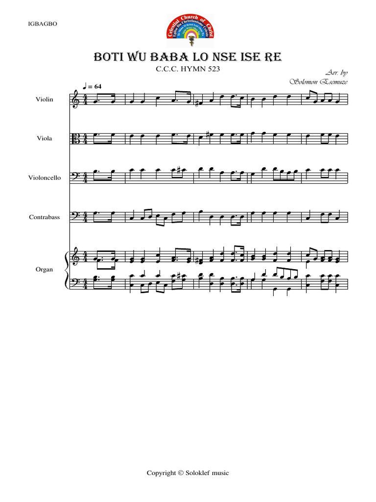 BOTI WU BABA LO NSE ISE RE - Lizzy | PDF | String Instruments