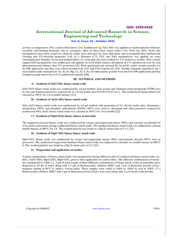 All Binary Metal Oxides | PDF | Sintering | Titanium Dioxide