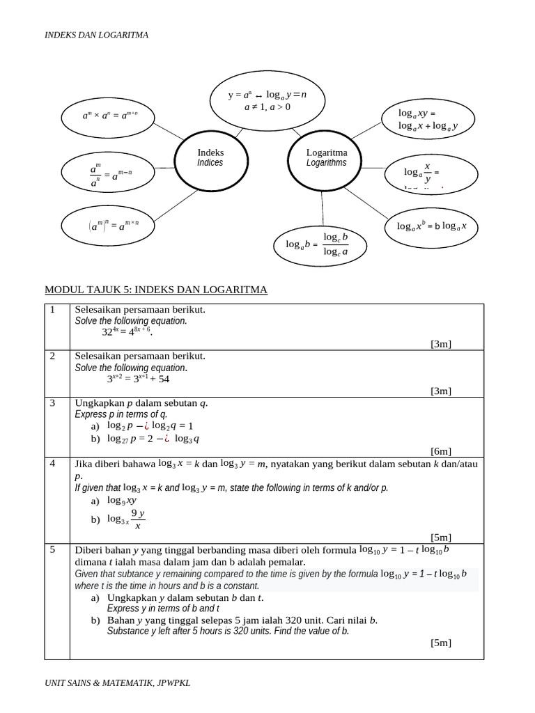 INDEKS DAN LOG (ITEM) | PDF