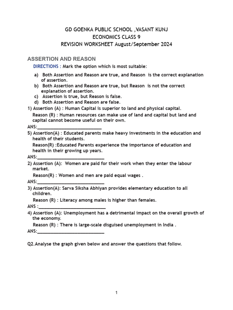 REVISION WORKSHEET - 1st TERM | PDF | Infant Mortality | Mortality Rate