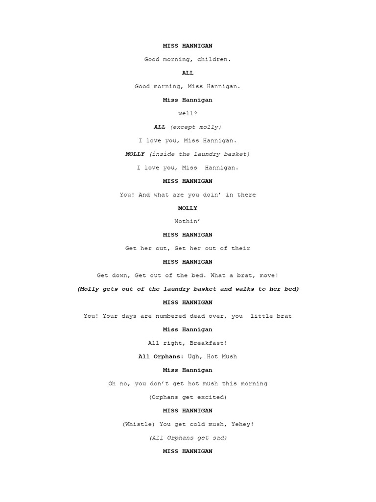 SCRIPT-PART-2 | PDF | Annie (Musical) | Works About Orphans SCRIPT-PART-2 | PDF | Annie (Musical) | Works About Orphans