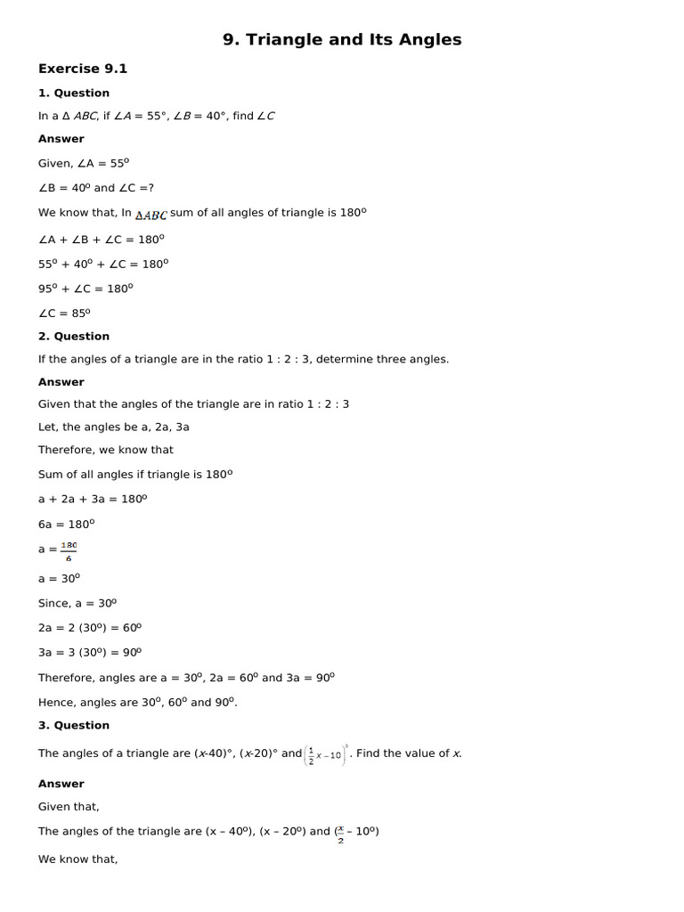 selfstudys_com_file | PDF | Triangle | Triangle Geometry