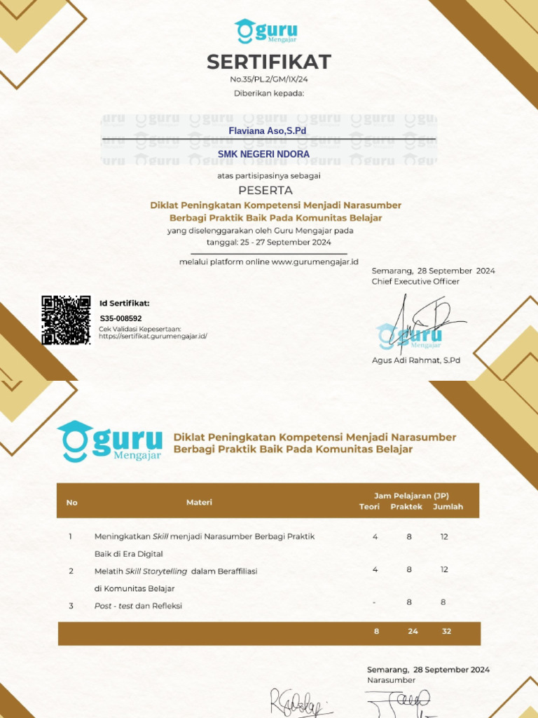 SERTIFIKAT PMM 1 FIFI (1) | PDF