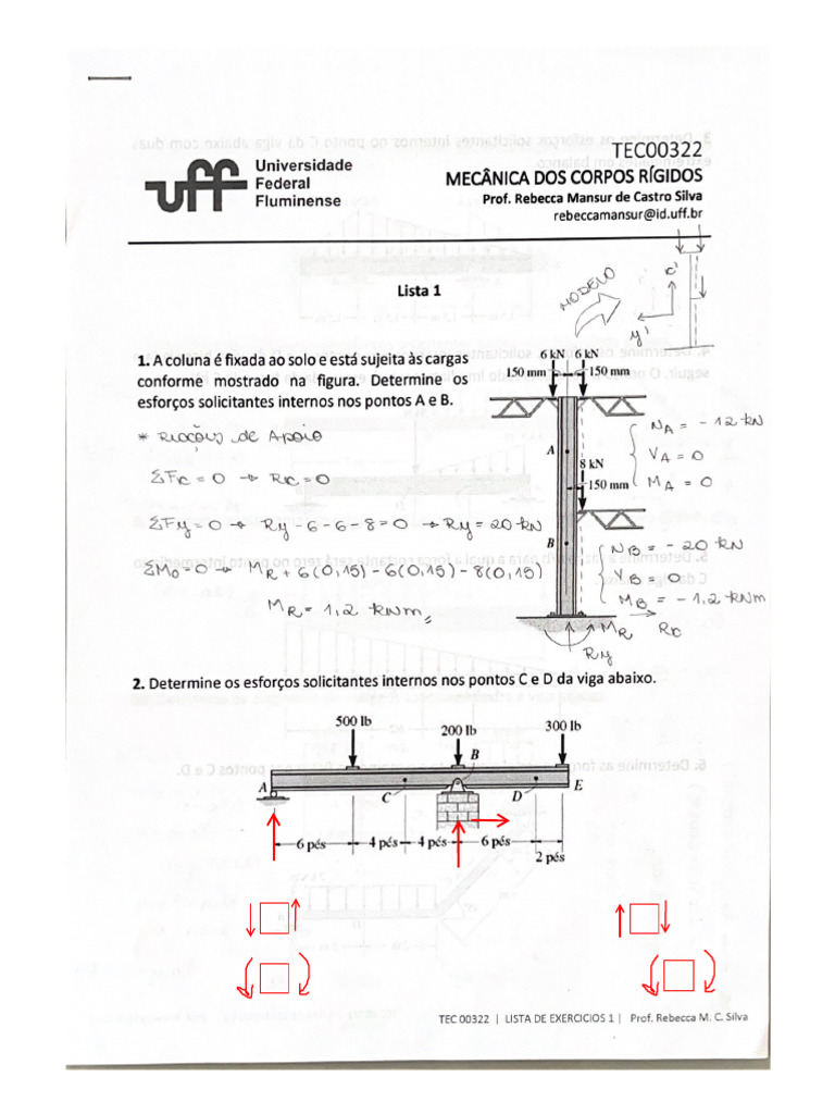 MCR - 2024.2 - Lista de Exercicios 2 - Respostas | PDF