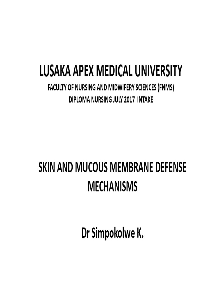Skin and Mucous Membranes | PDF | Mucus | Skin