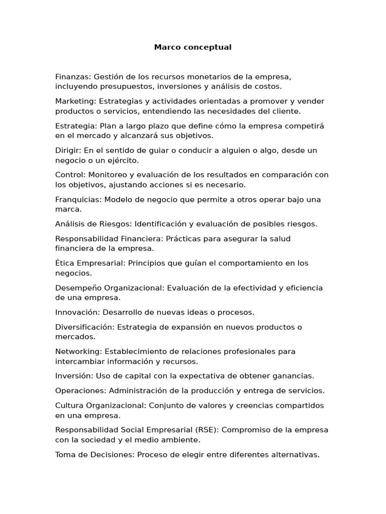 Marco Conceptual | PDF
