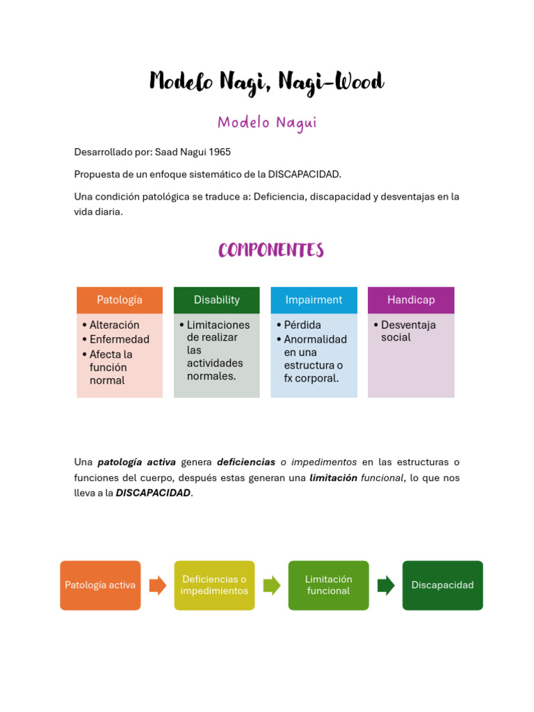 Modelo Nagi y Nagui Wood | PDF | Invalidez | Especialidades Medicas