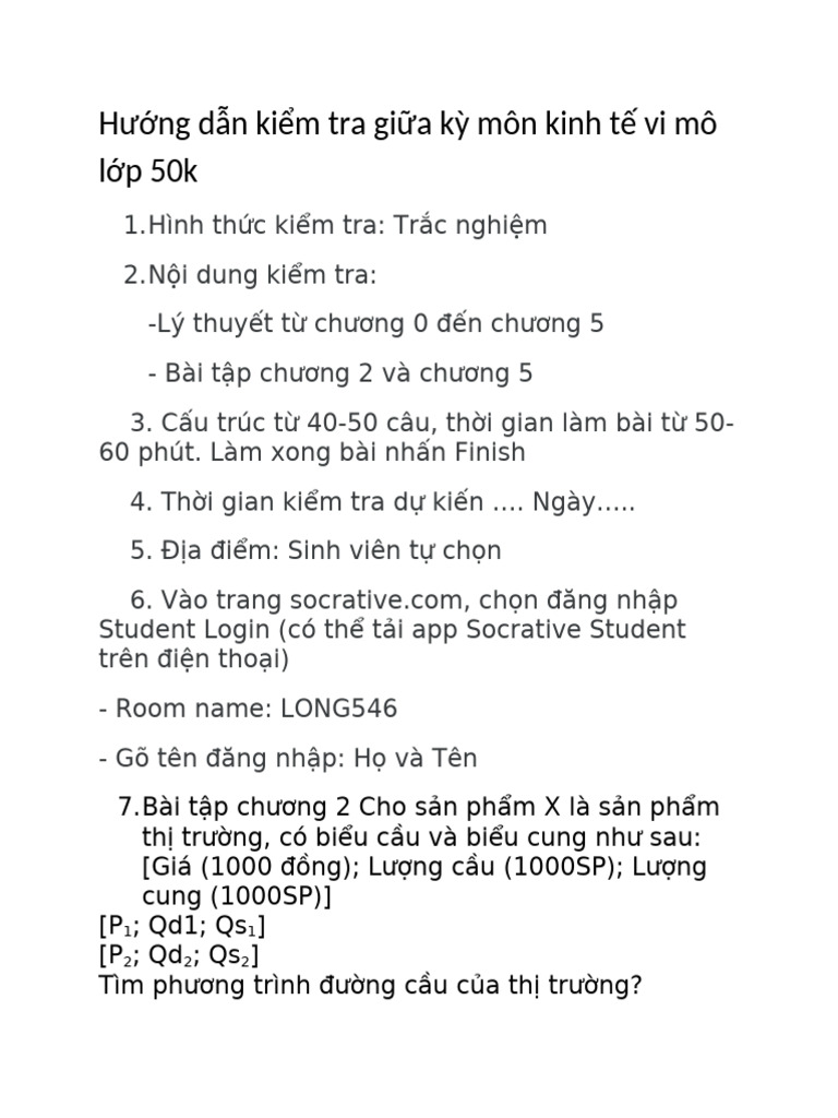 Hdan Ktra Giua Ky | PDF