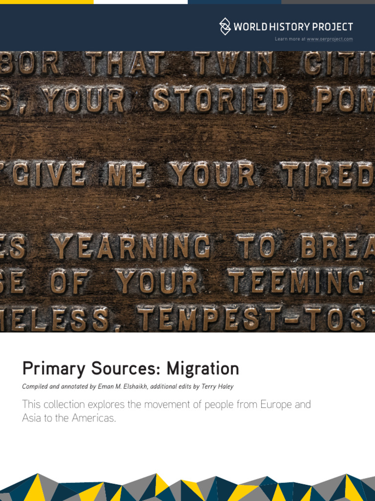 WHPAP 635 Read Primary Sources Migration | PDF