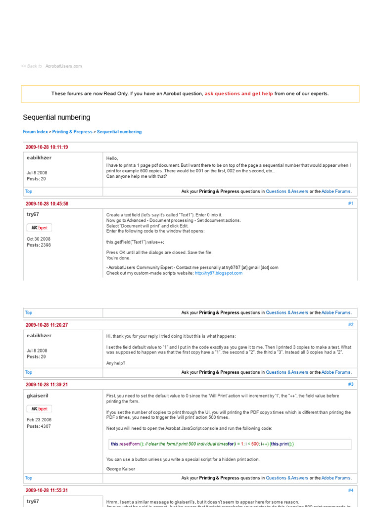 Sequential Numbering - Adobe Acrobat | PDF | Computer Programming | Software Engineering
