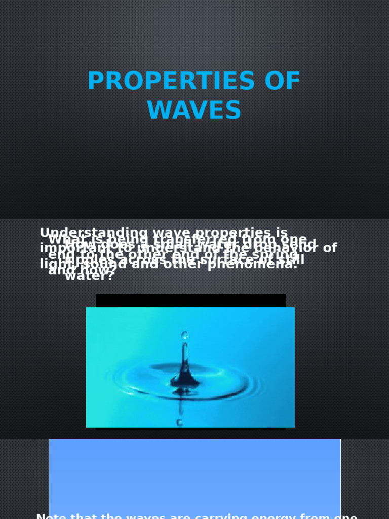 Understanding Wave Properties | PDF | Waves | Refraction