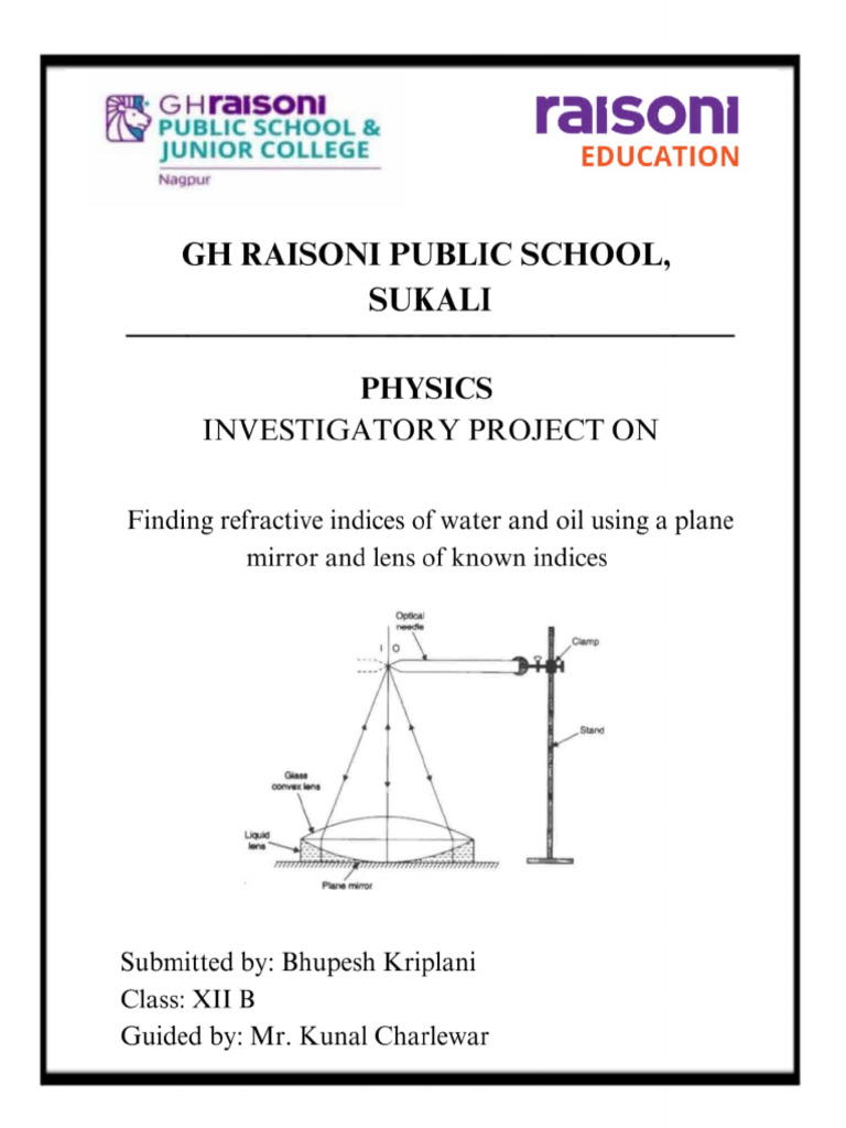 Bhupesh Physics IP - Merged - Removed | PDF | Optics | Refraction