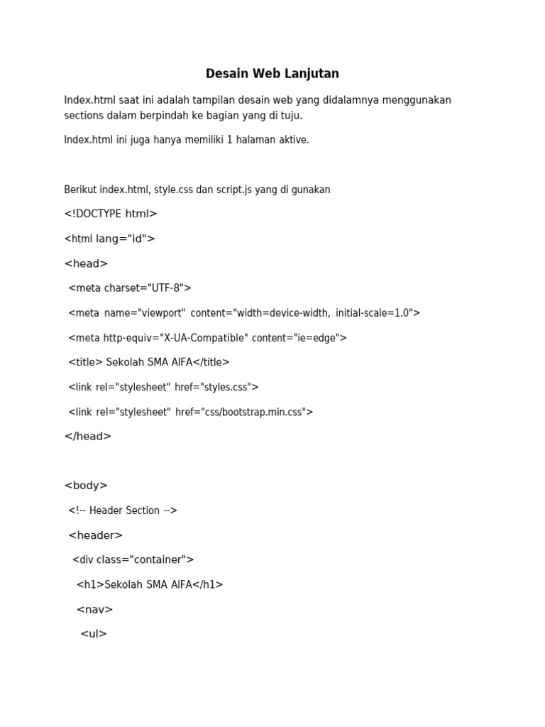 Modul 1 - Desain Web Lanjutan | PDF