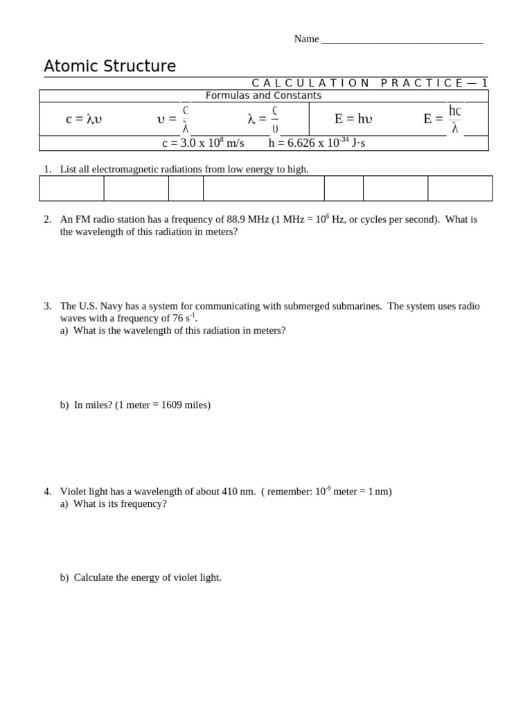 Wave Calculation Practice Problems (1) | PDF