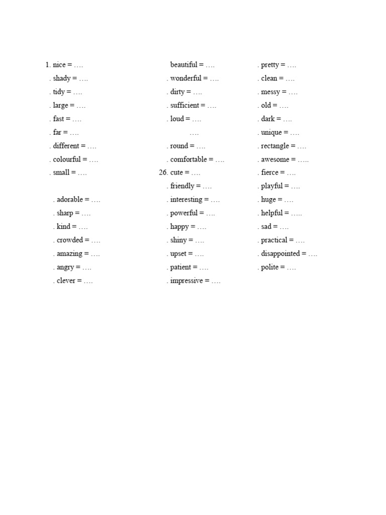 Materi 2 SMP MM (Adjective) | PDF