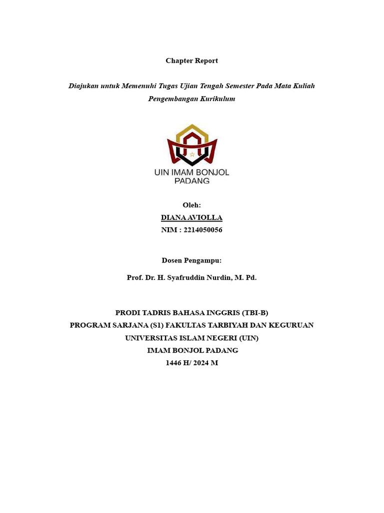 Chapter Report | PDF