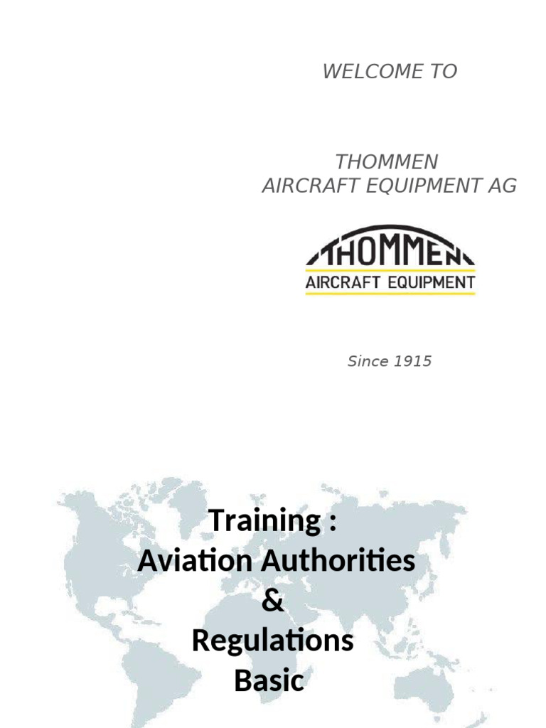 Aviation Law Intro Basic.1 | PDF | Aviation