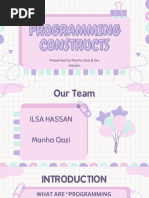 Three Basic Programming Constructs | PDF