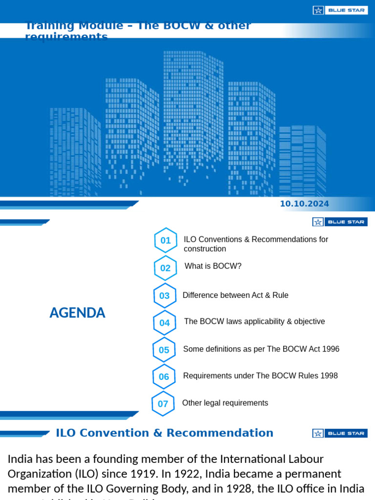 The BOCW Act & Rules | PDF | Scaffolding | International Labour ...