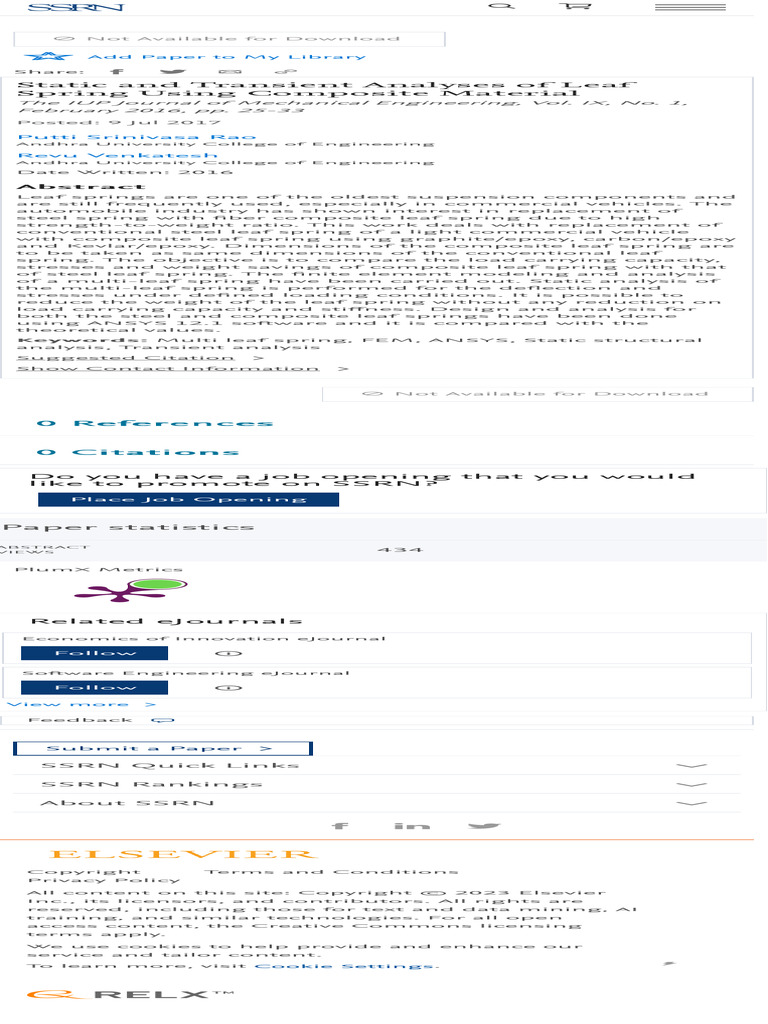 Static and Transient Analyses of Leaf Spring Using Composite Material ...