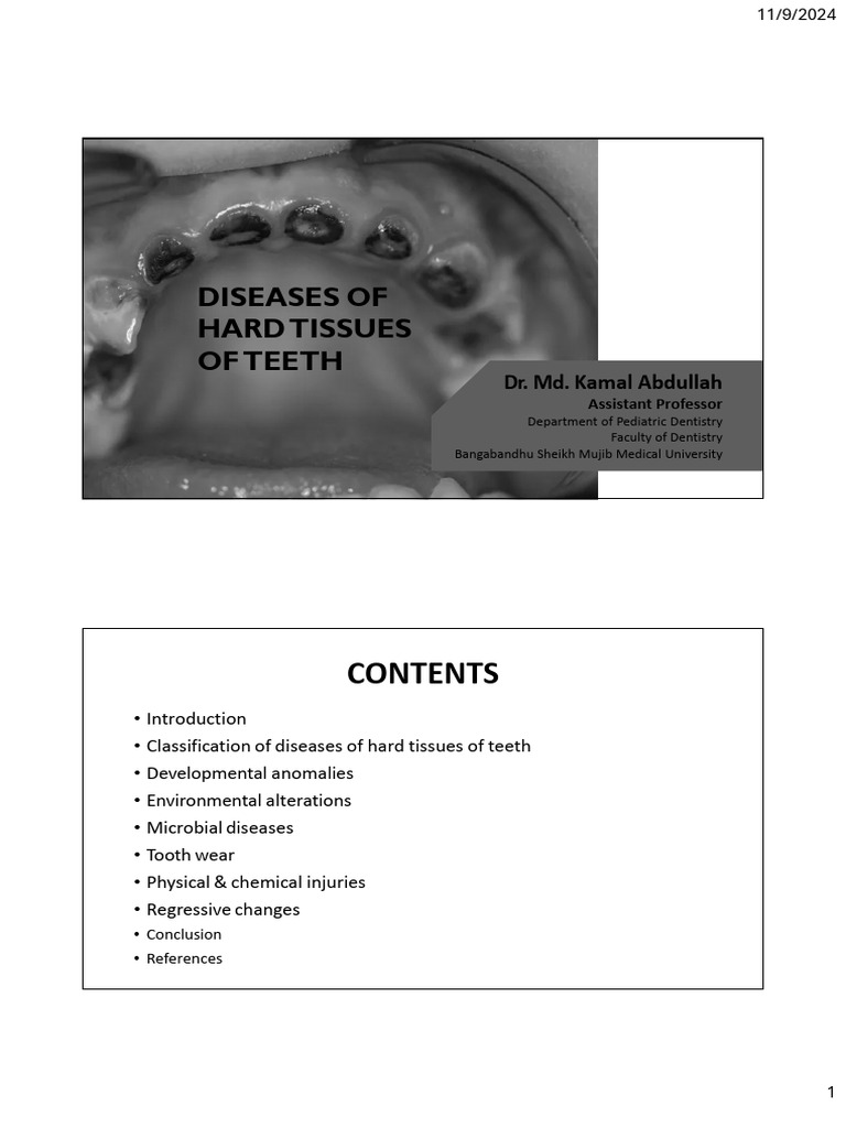 Hard Tooth Tissue Defect | PDF | Human Tooth | Tooth Enamel