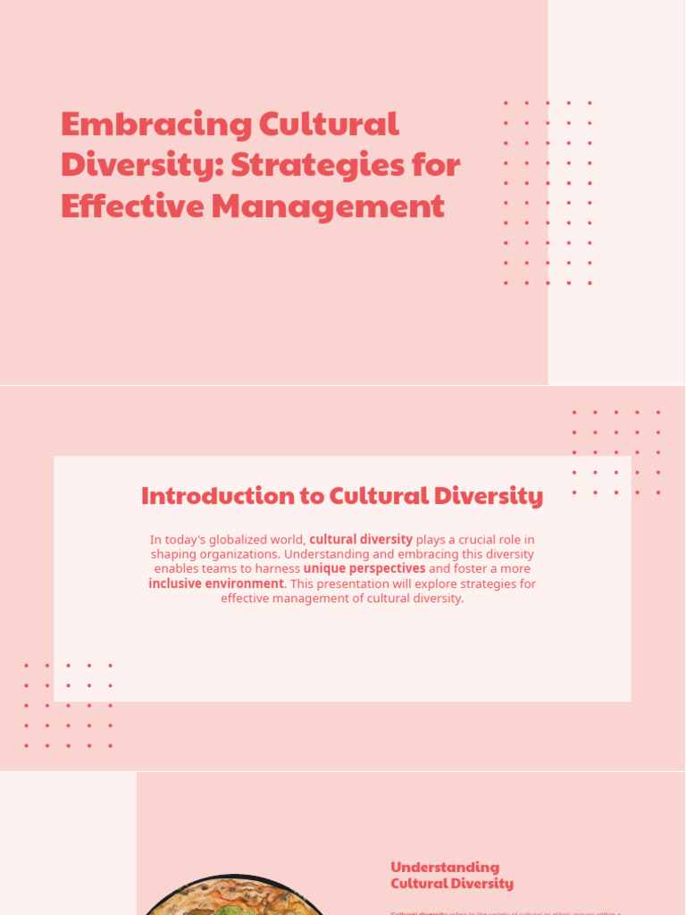 Strategies for Managing Cultural Diversity | PDF | Employee Retention ...