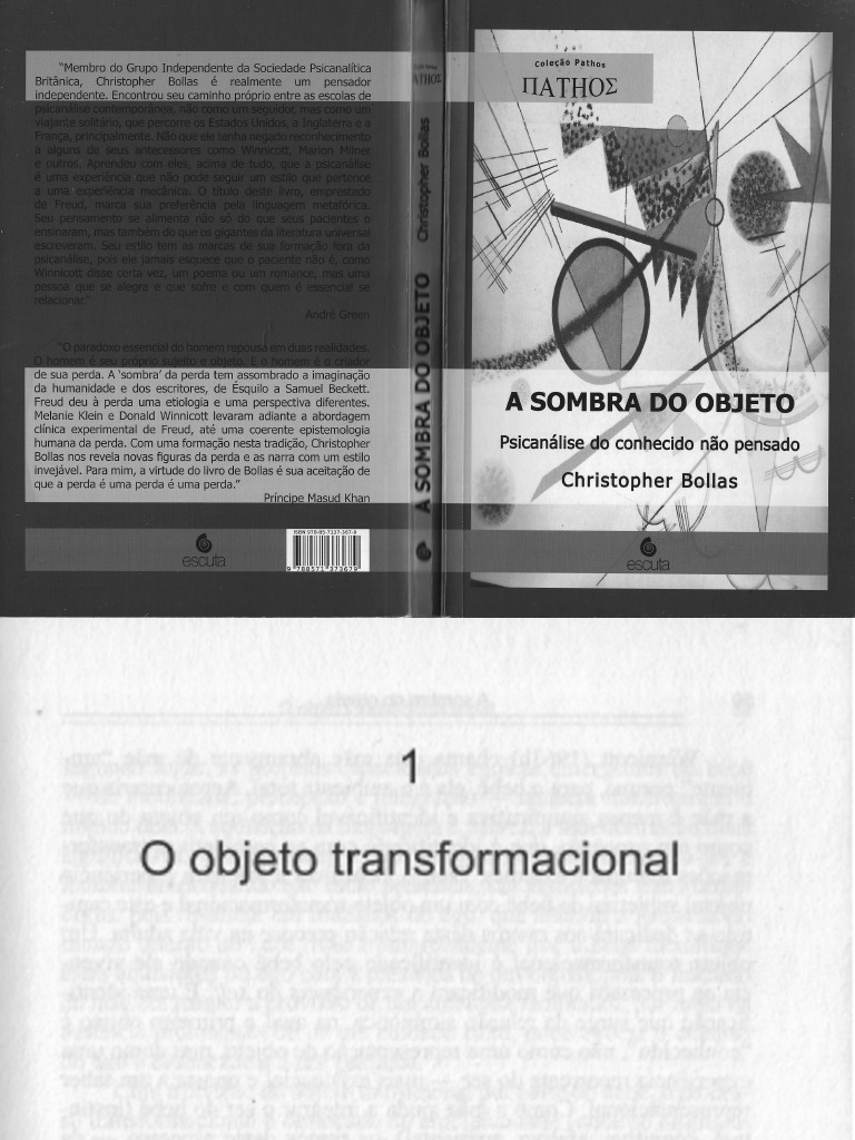Bollas (SO) - A Sombra Do Objeto | PDF