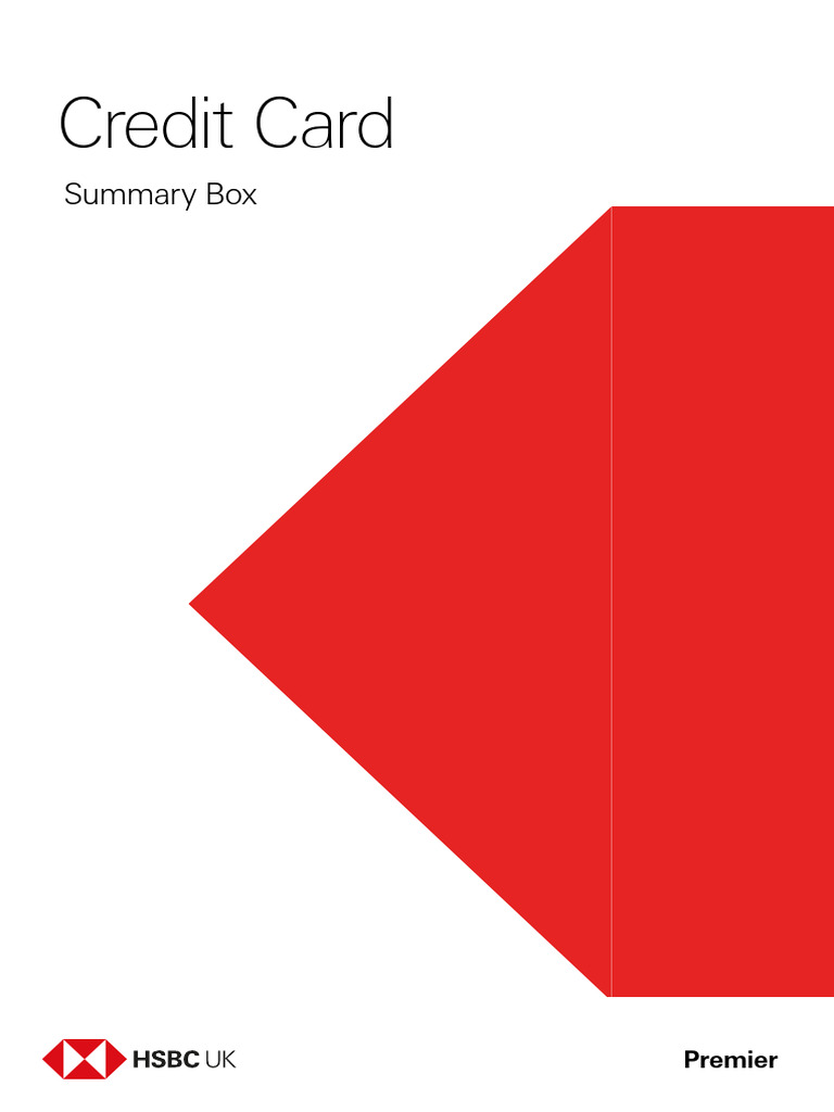 Premier Credit Card Summary Box | PDF | Credit Card | Interest