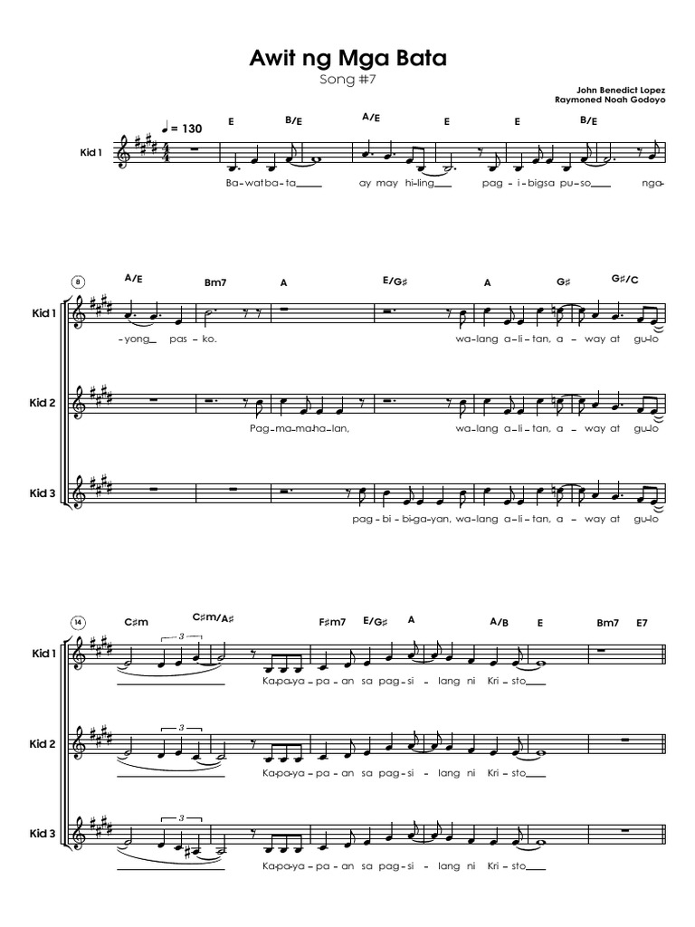 Awit NG Mga Bata (Song 7) | PDF